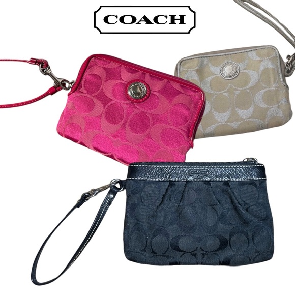 Coach | Bags | Authentic Coach Wrislet Bundle | Poshmark